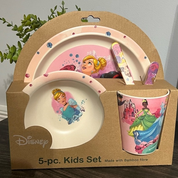 Disney | Dining | Nwtdisney 5 Piece Princess Dinnerware Set | Poshmark